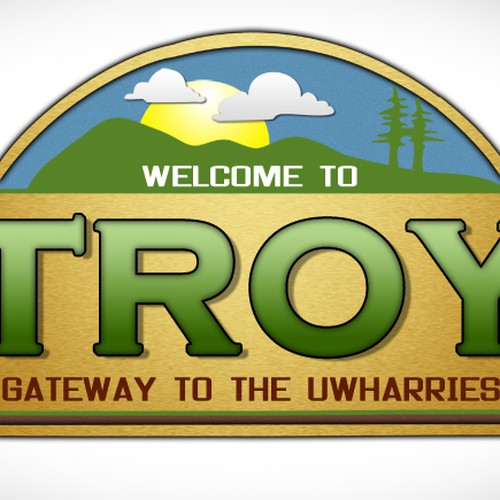 Convert a picture of a town sign into a logo | Logo design contest