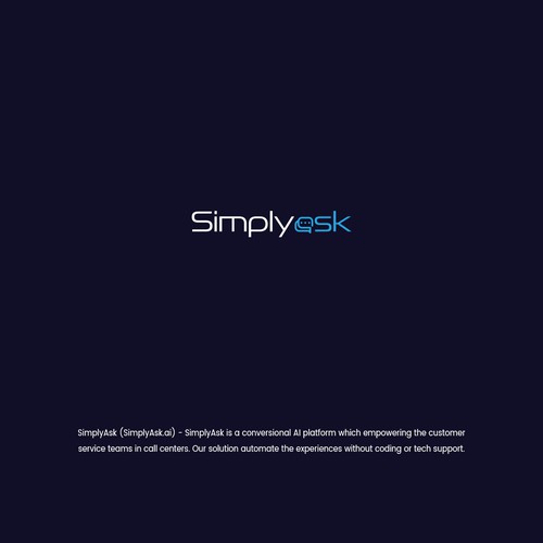 Designs | Logo design for SimplyAsk - A conversational AI platform ...