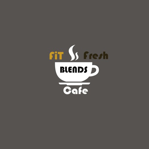 Fit & Fresh Blends Cafe (logo design for juice and smoothies bar ...