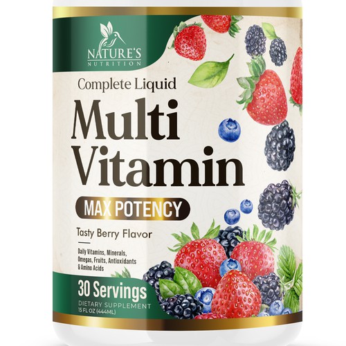 Designs | Tasty Liquid Multivitamin Design Needed for Nature's ...