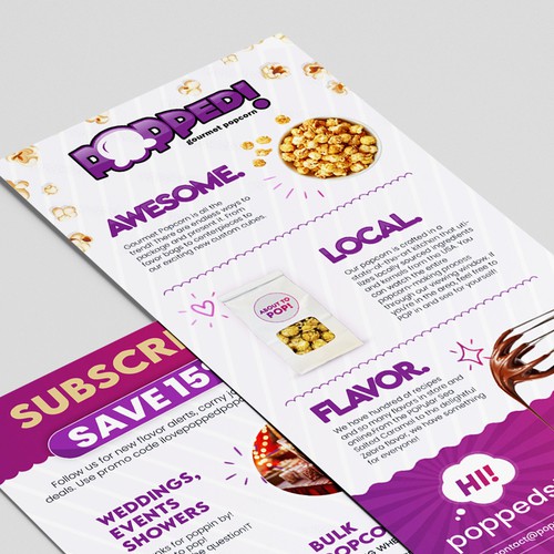 Designs | Updated Popcorn Rack Card | Postcard, flyer or print contest