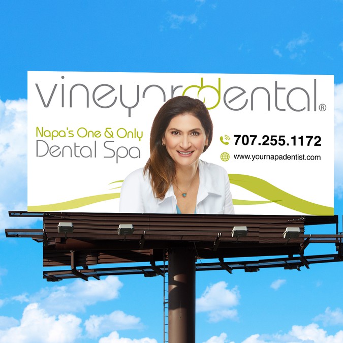 Design a hip, cool and fashionable billboard for a dental spa ...