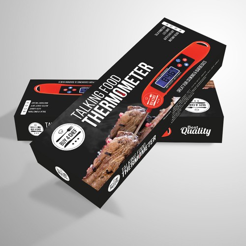 Creative Packaging Label for our Digital Food Thermometer | Product ...
