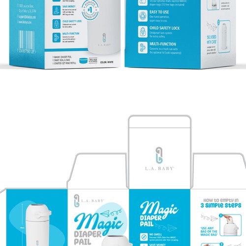 Designs | Create an Attractive & Functional Diaper Pail Packaging ...