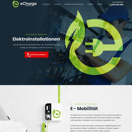 Designs | Gestalte eine neue Webseite für ein Elektro Unternehmen | Web ...