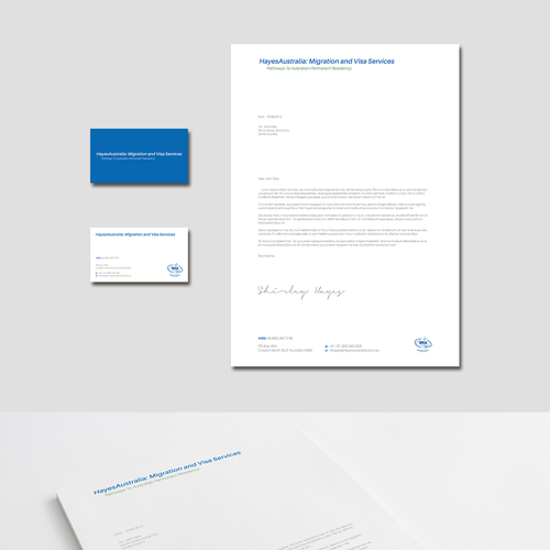 Create a letterhead to be used for official letters for a Migration ...