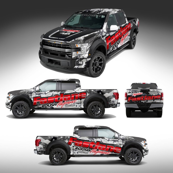 Aggressive wrap design for the most powerful F150 in Houston! | Car ...