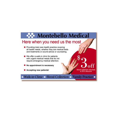 Designs | Eye Catching Advertising Insert for a Medical Clinic | Other ...