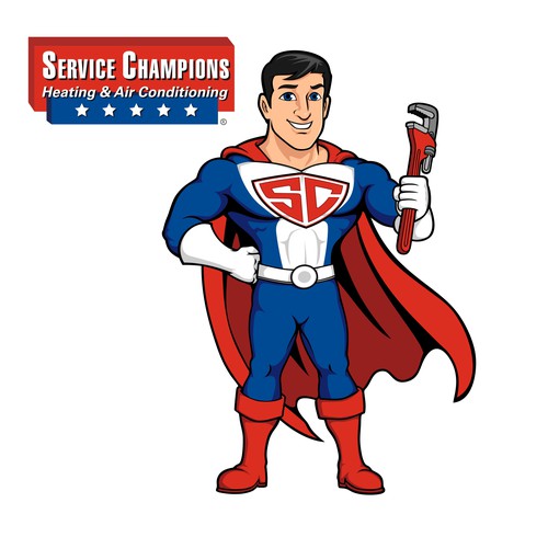 Designs | Super Hero Mascot For HVAC Company | Illustration or graphics ...