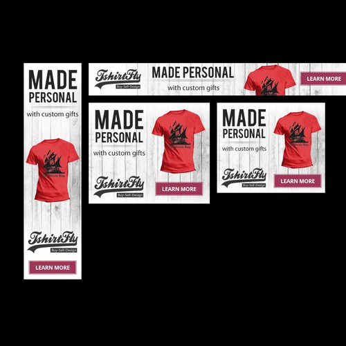 T-shirts banner for custom T-shirt printing store (Multiple Winners ...
