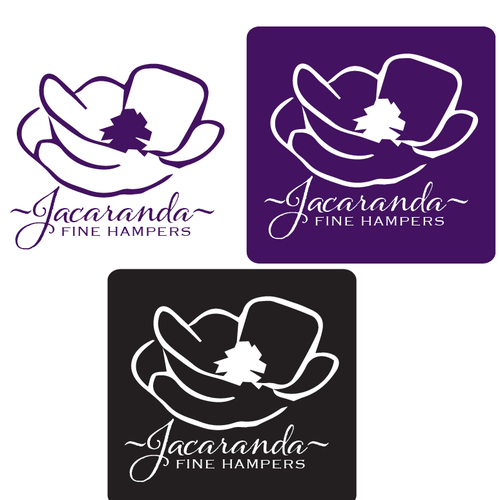 Create a capturing Jacaranda tree fine sketch illustration for a food ...