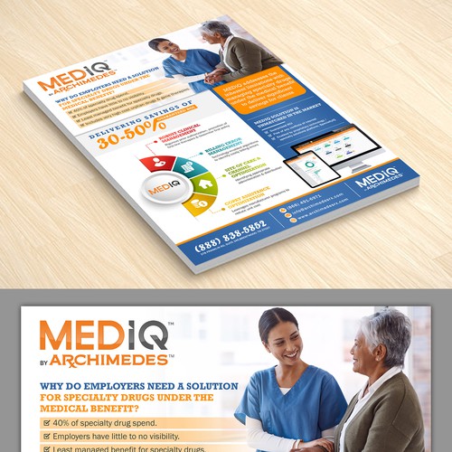 Designs | MEDiQ sell sheet | Postcard, flyer or print contest