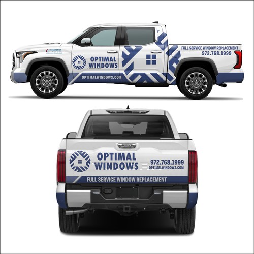 Designs | Optimal Windows - Truck Wrap | Car, truck or van wrap contest