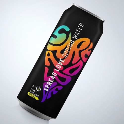 Designs | Spread Love Spring Water | Product label contest