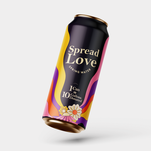 Designs | Spread Love Spring Water | Product label contest