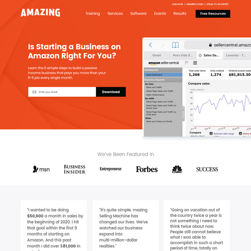 Designs | Amazing.com Homepage Redesign | Web page design contest
