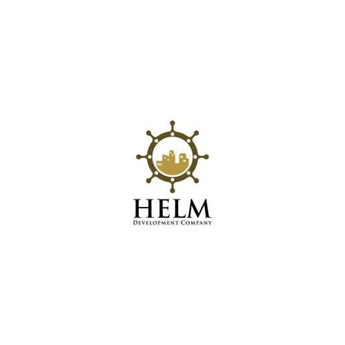 Create a catchy logo that incorporates the helm of a ship and a ...
