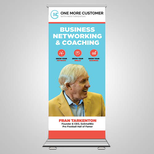 Create an eye-catching vertical banner for a business coaching ...