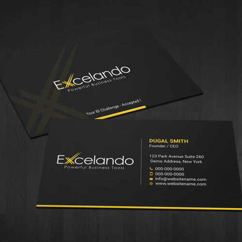 Design an exceptional business card for BI company | Business card contest