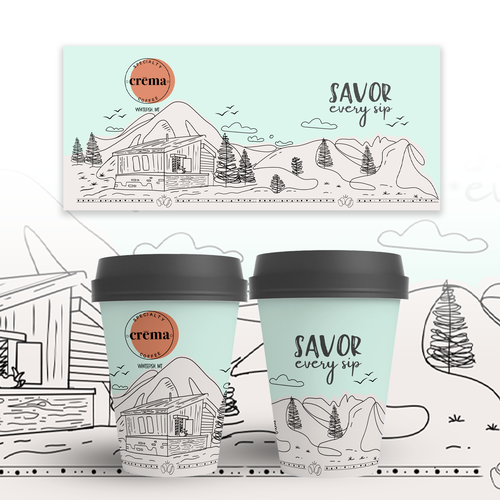 Designs | Coffee shop cup design and updated swag! | Cup or mug contest