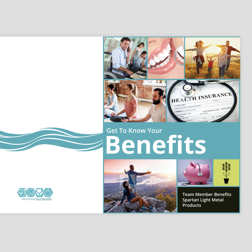 Design of front and back cover for employee benefits booklet | Book ...