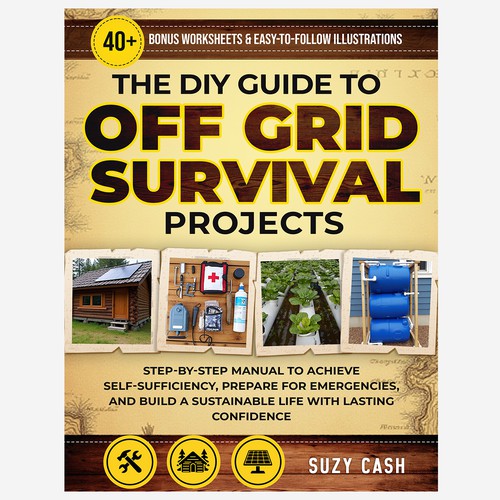 Designs | Eye-catching and natural book cover for an OFF-GRID SURVIVAL ...