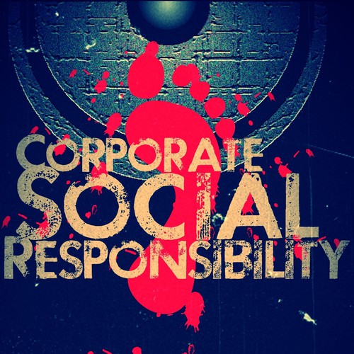 Create an inspiring poster to encourage corporate social responsibility ...