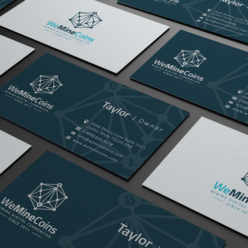Logo for WeMineCoins. Bitcoin Mining Company. | Logo & business card ...