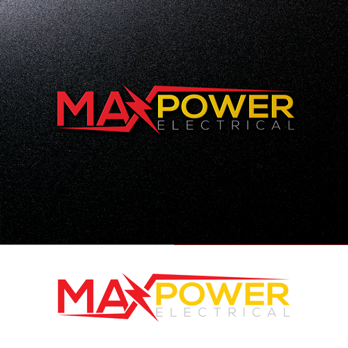 Re-brand of electrical company MAX POWER ELECTRICAL old school logo ...