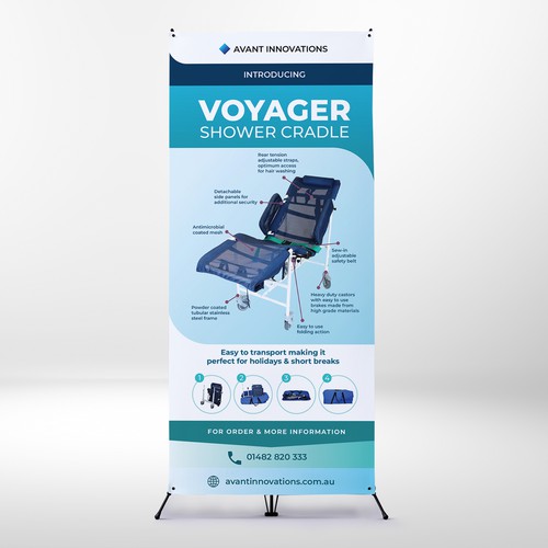 Designs | Voyager introduction banner | Signage contest