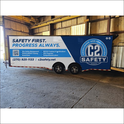 Designs | FULL Trailer Wrap - Construction Safety Company | Car, truck ...