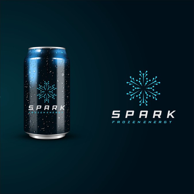 Create a Cool Logo for a Frozen Energy Drink called Spark Frozen Energy ...