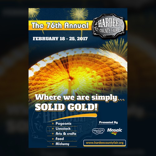 Hardee County Fair Where We Are Simply Solid Gold | Postcard, flyer or ...