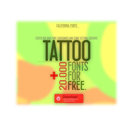 California Fonts needs Banner ads | Banner ad contest