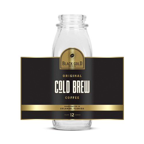 Eye-Catching Cold Brew Coffee Label Needed for Elegant/Luxury Coffee ...