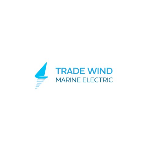 Design a logo depicting wind/waves for TradeWind Marine Electric ...