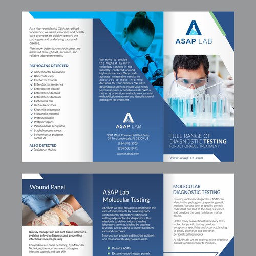 ASAP Lab Molecular Brochure | Brochure contest