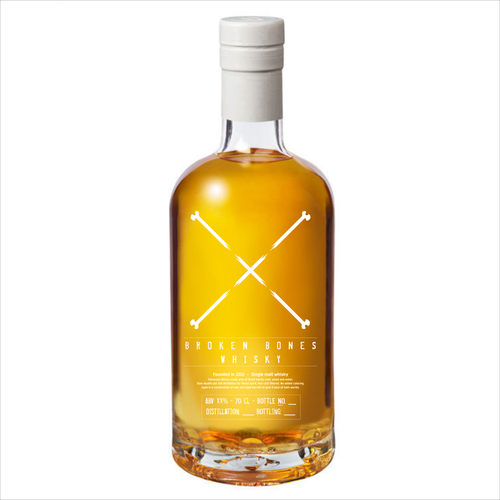 Designs | Design Broken Bones Whisky distinctive, clean bottle label ...