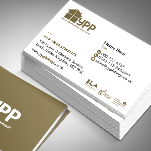 Property development and Investments Company business card | Business ...