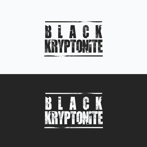 Black Kryptonite - Rock Band - Logo for Bass Drum | Logo design contest