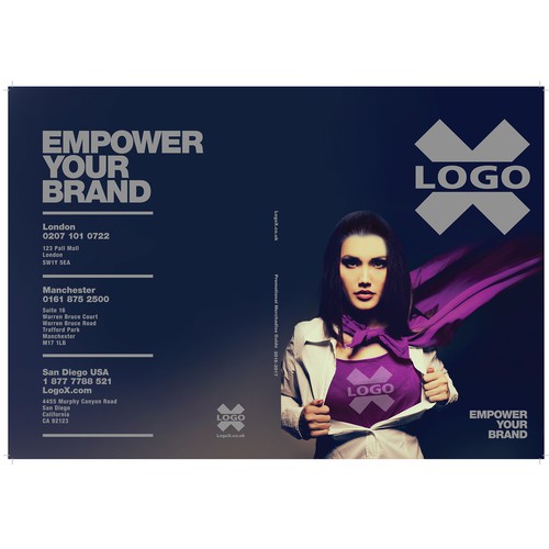 Create a girl power cover for Logo X | Magazine cover contest