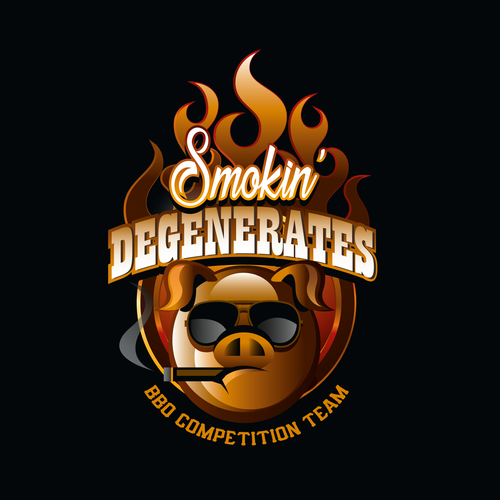 Create a cool hip logo for our competitive BBQ team | Logo design contest