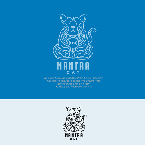 Designs | Mantra Cat // Music for Streamers | Logo design contest