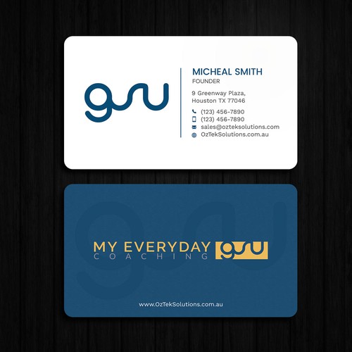 Create a card that shows the "Guru" in every geek! | Business card contest