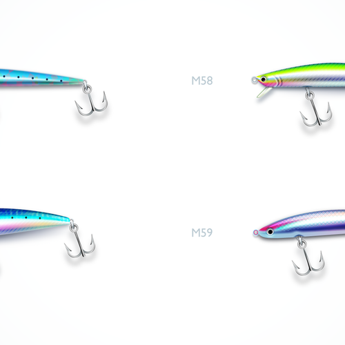 Designs | Create illustrations for the packaging of fishing lures ...