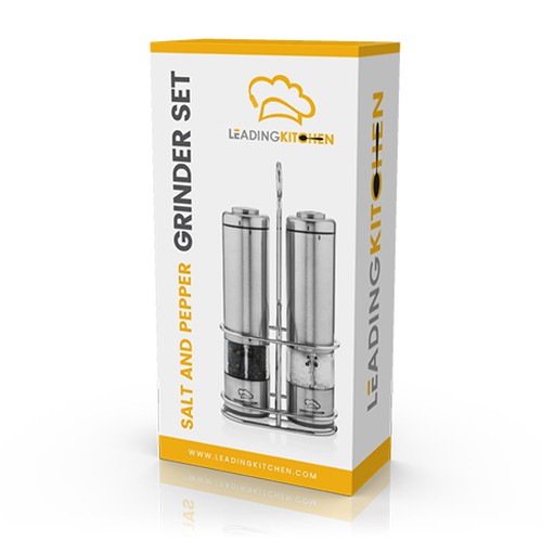 Design an Eye-catching Packaging for a Salt and Pepper Grinder Set ...