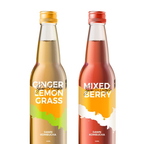Create new bottle labels for a healthy drinks brand | Product label contest