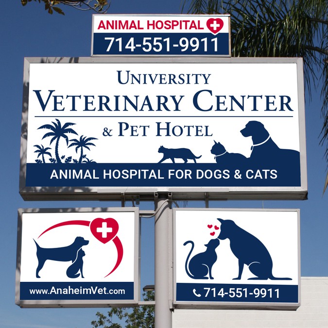 State-of-the-art Animal Hospital needs a clean, simple Billboard Sign ...
