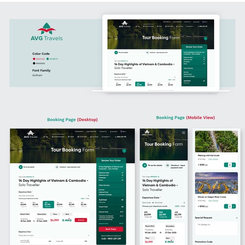 Designs | AVG Travels Redesign Website | Web page design contest