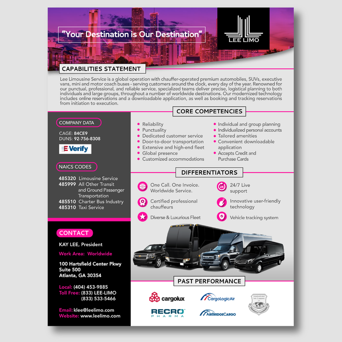 Design a 1 Page - Capability Statement | Postcard, flyer or print contest